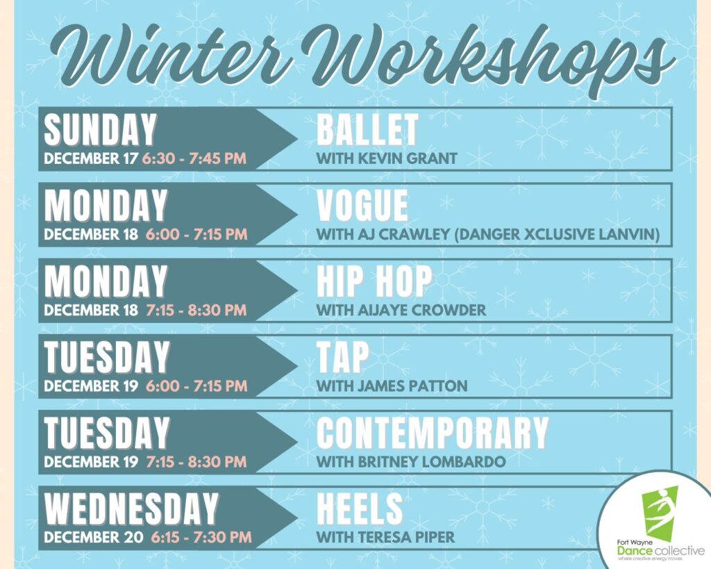Winter Workshops – Fort Wayne Dance Collective